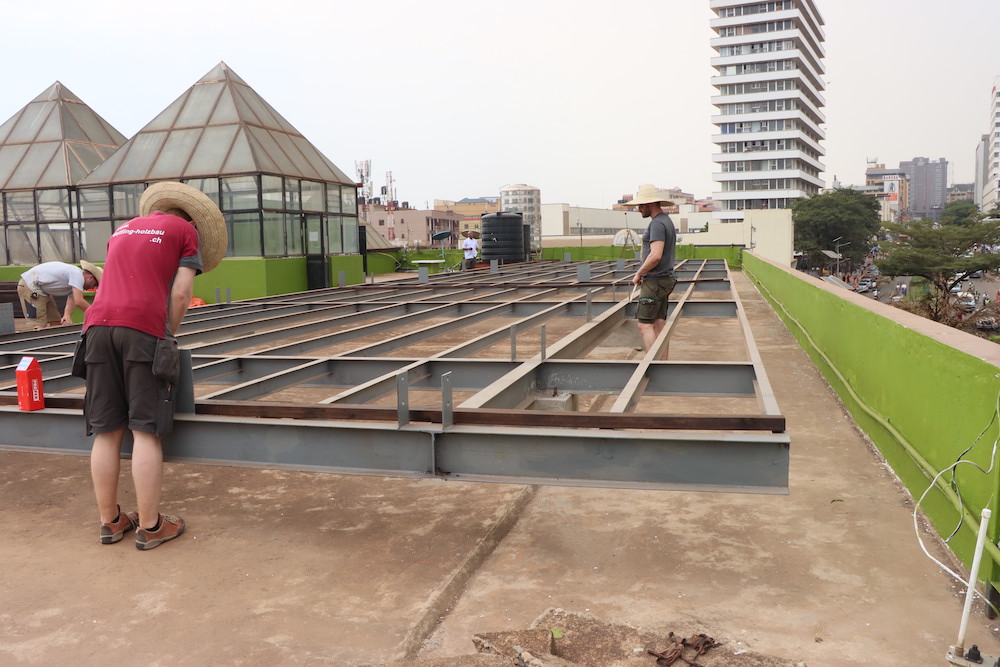Prefabrication of the Timber Innovation Centre in Kampala, Uganda ...