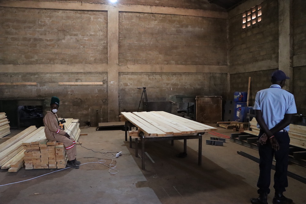Prefabrication of the Timber Innovation Centre in Kampala, Uganda ...